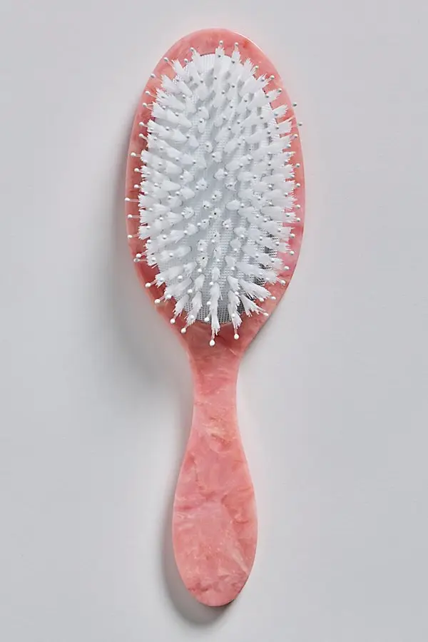 Solar Eclipse Hand-Painted Acetate 2-In-1 Brush - Pink Rose